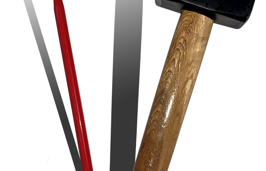 Mazzetta e scalpello - Tempio di Giano - Made in Italy